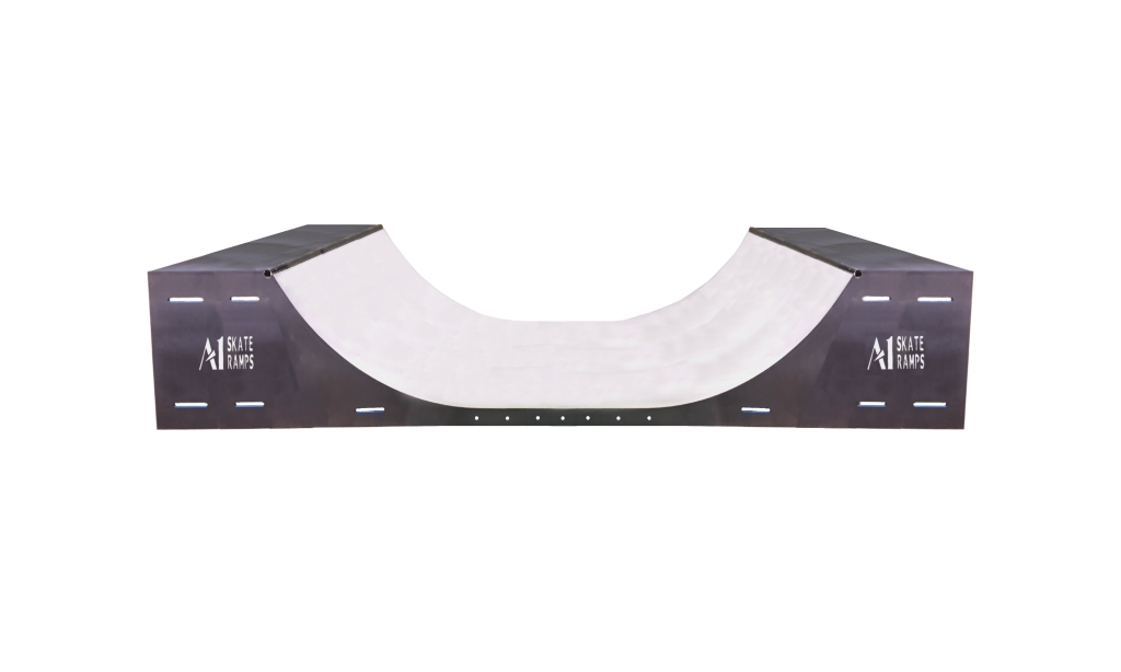 4ft High x 12ft Wide Half pipe | A1 Skate Ramps